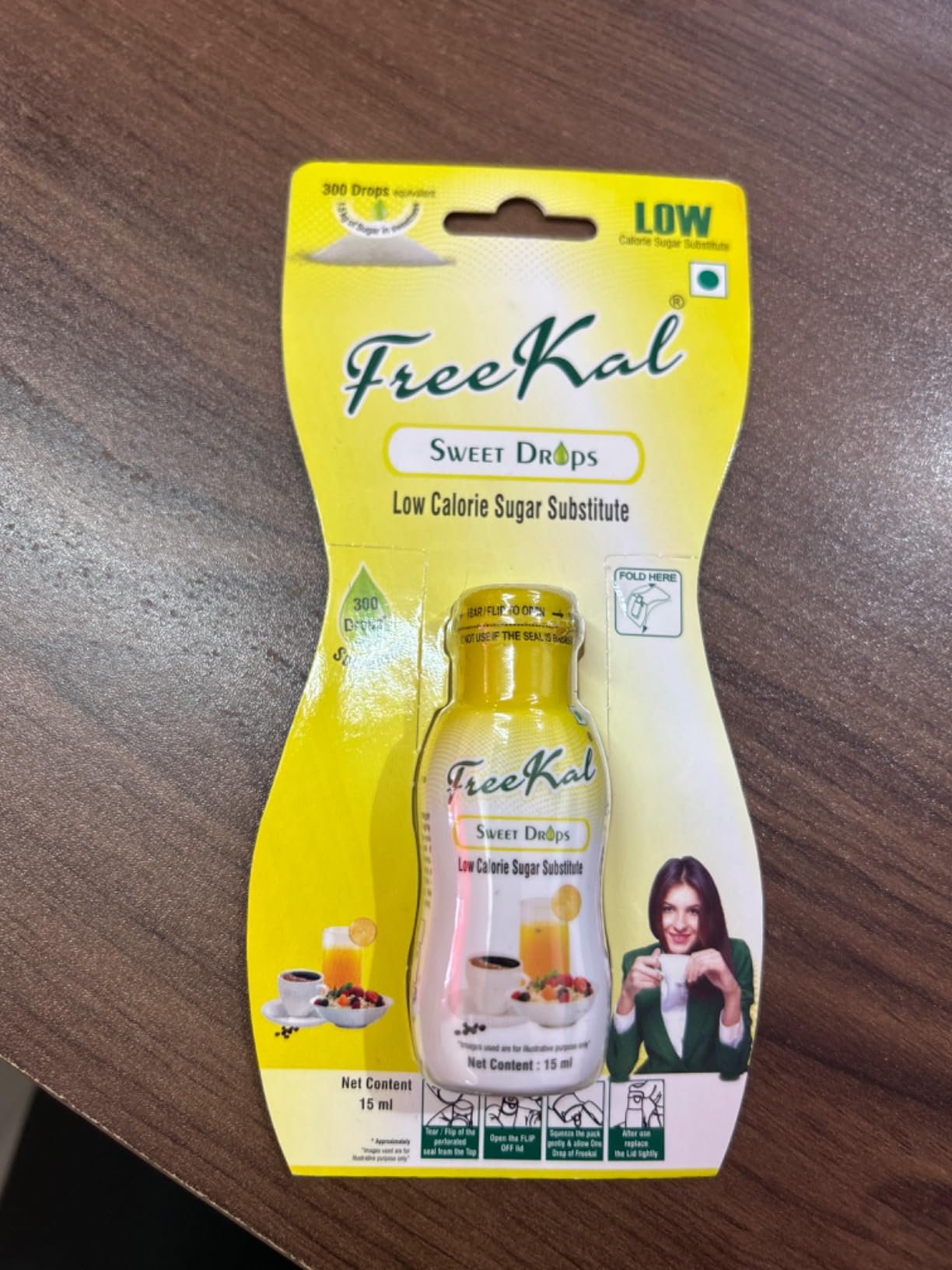 Freekal Sugar-Free Sucralose Sweetener, 45 ml (15 ml x Pack of 3), ZERO ...