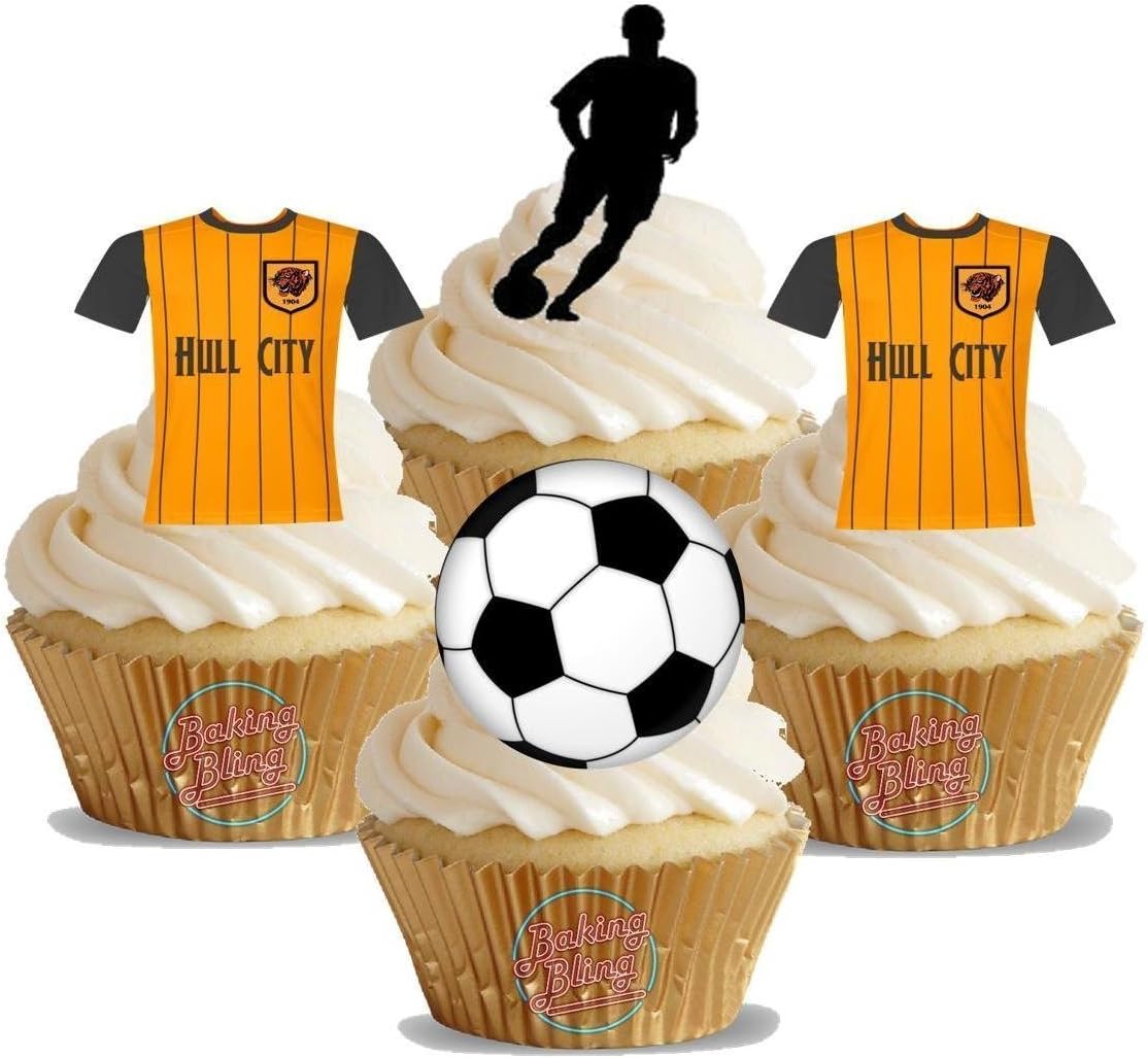 Amazon.com: Baking Bling 12 x Hull City FC Soccer Mix - Fun Novelty ...