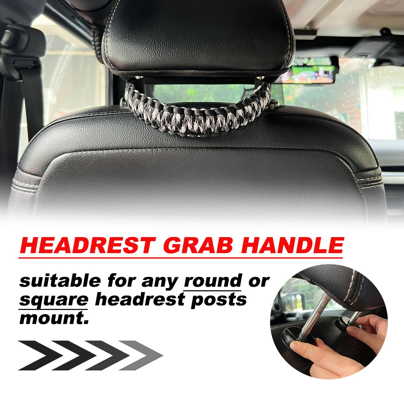 Snapklik.com : 4 Pack Grab Handles For Jeep - 2 Roll Bar Garb Handles ...