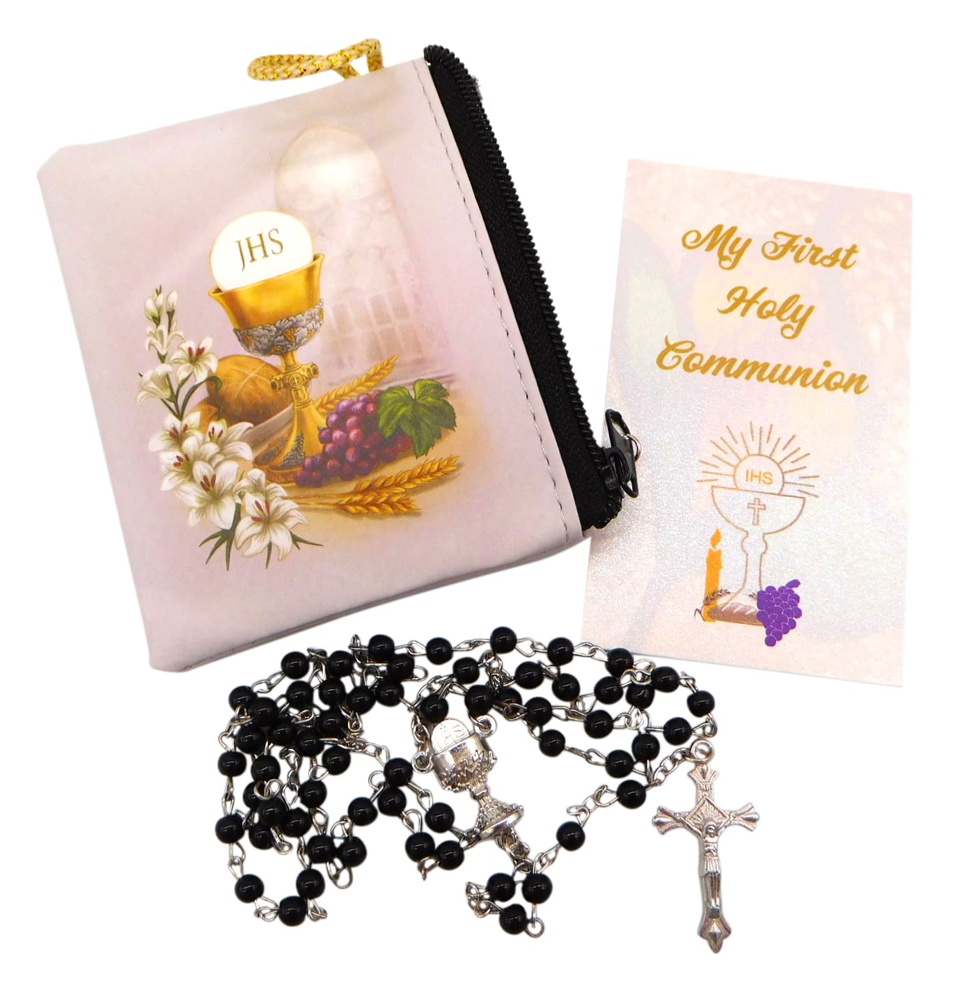 Amazon.com: Westmon Works Boy's First Communion Rosary Gift Set Black ...