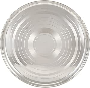 RAJ STAINLESS STEEL SILVER TOUCH PLATE, 31 CM, STCP13, DINNER PLATE ...