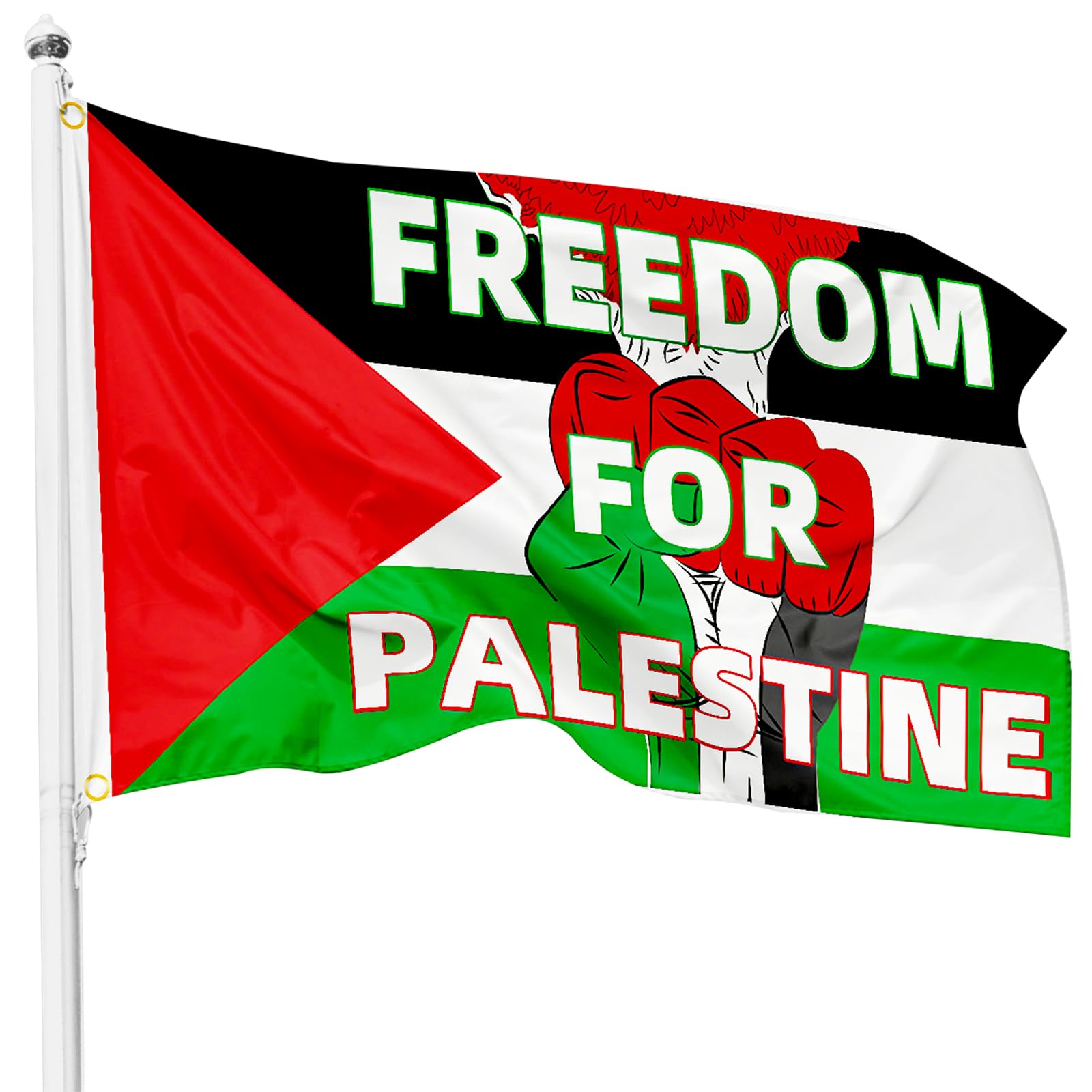 Large Palestine Flag 3x5Ft Vivid Color Palestinian Flag Fade Resistant ...
