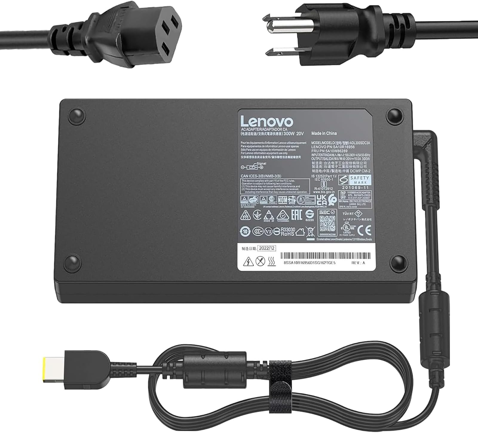 Amazon.com: 330W 20V 16.5A AC Laptop Charger Fit for Lenovo Legion pro ...