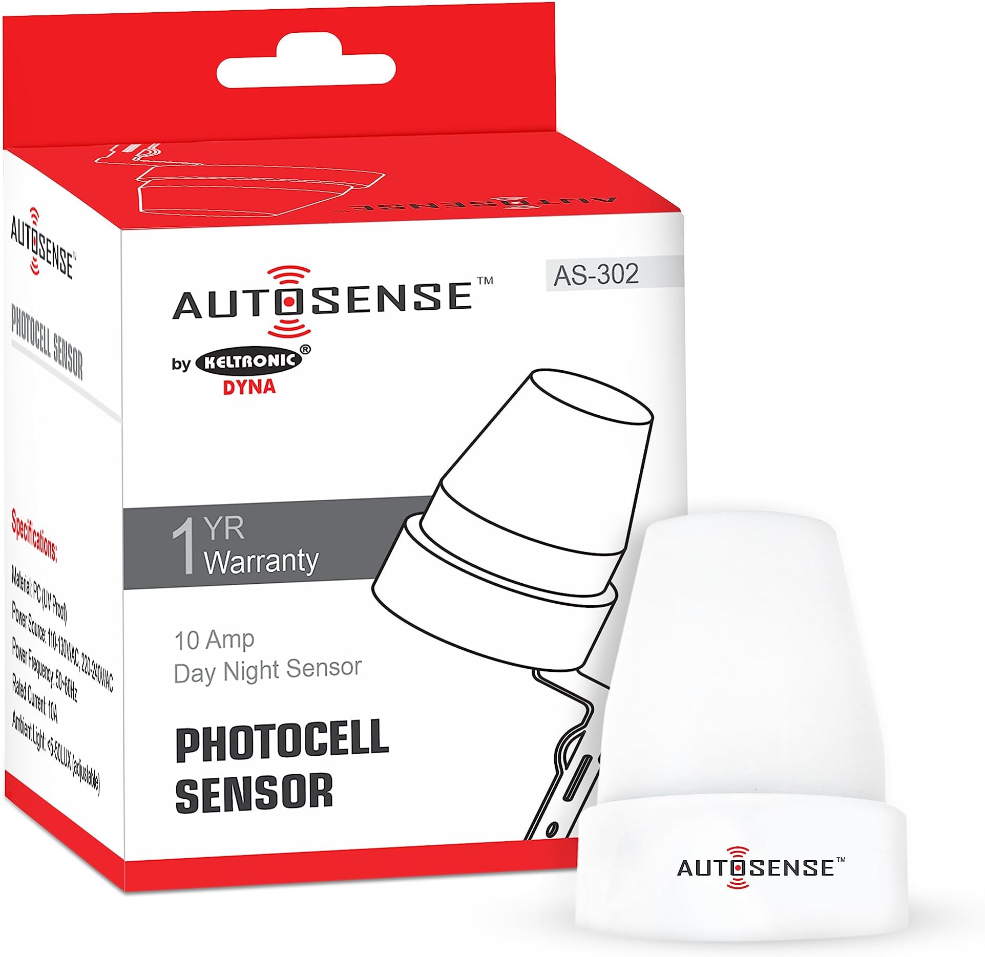 Autosense (AS-302): 220 V Auto Day/Night On & Off Photocell, LDR Sensor ...