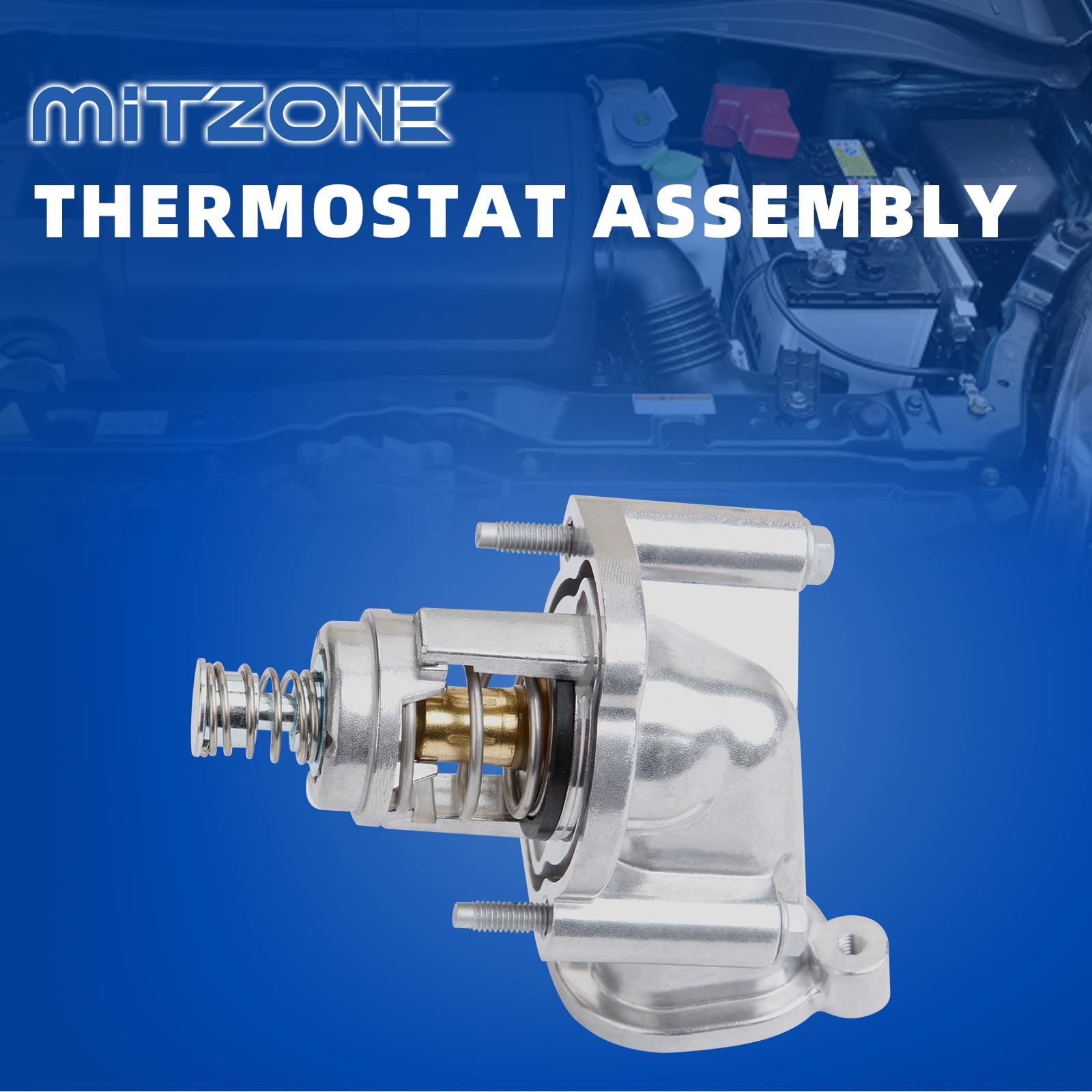 Snapklik.com : MITZONE Engine Coolant Thermostat Housing Assembly ...