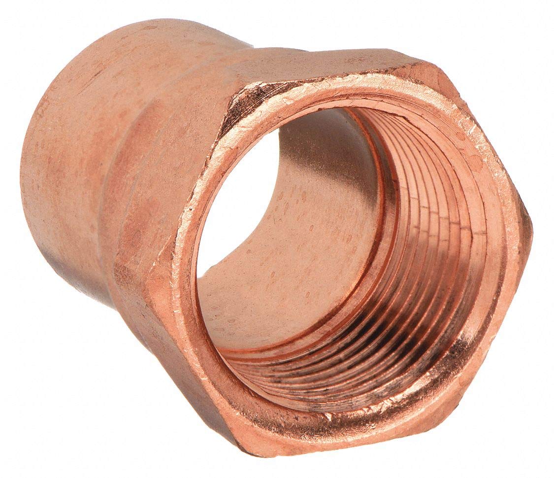 NIBCO Wrot Copper Adapter, C x FNPT Connection Type, 1-1/2" Tube Size ...