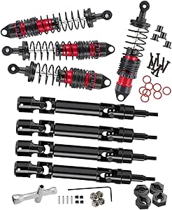 Amazon.com: RCMYou RC Shock Absorber & Drive Shaft Upgrades Part for 1/10 Arrma Granite/Senton ...