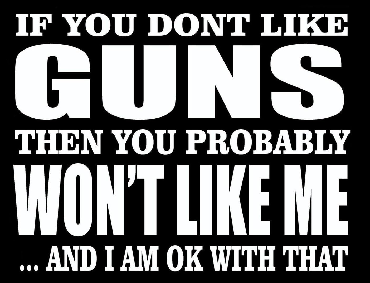 Amazon.com: If You Don't Like Guns Then You Probably Wont like me Gun ...
