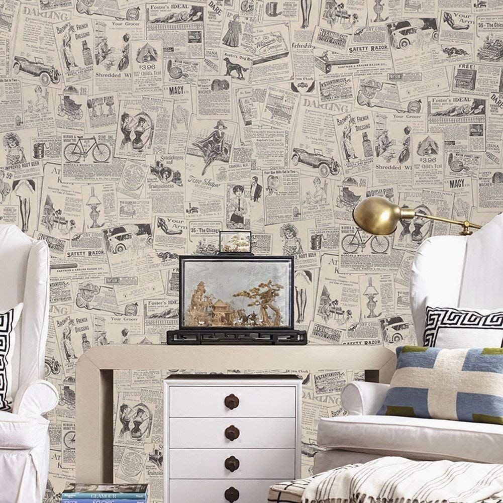 Newspaper Wallpaper For Walls