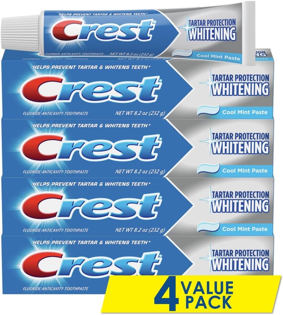 Amazon.com : Crest Tartar Protection Whitening Cool Mint Flavor ...