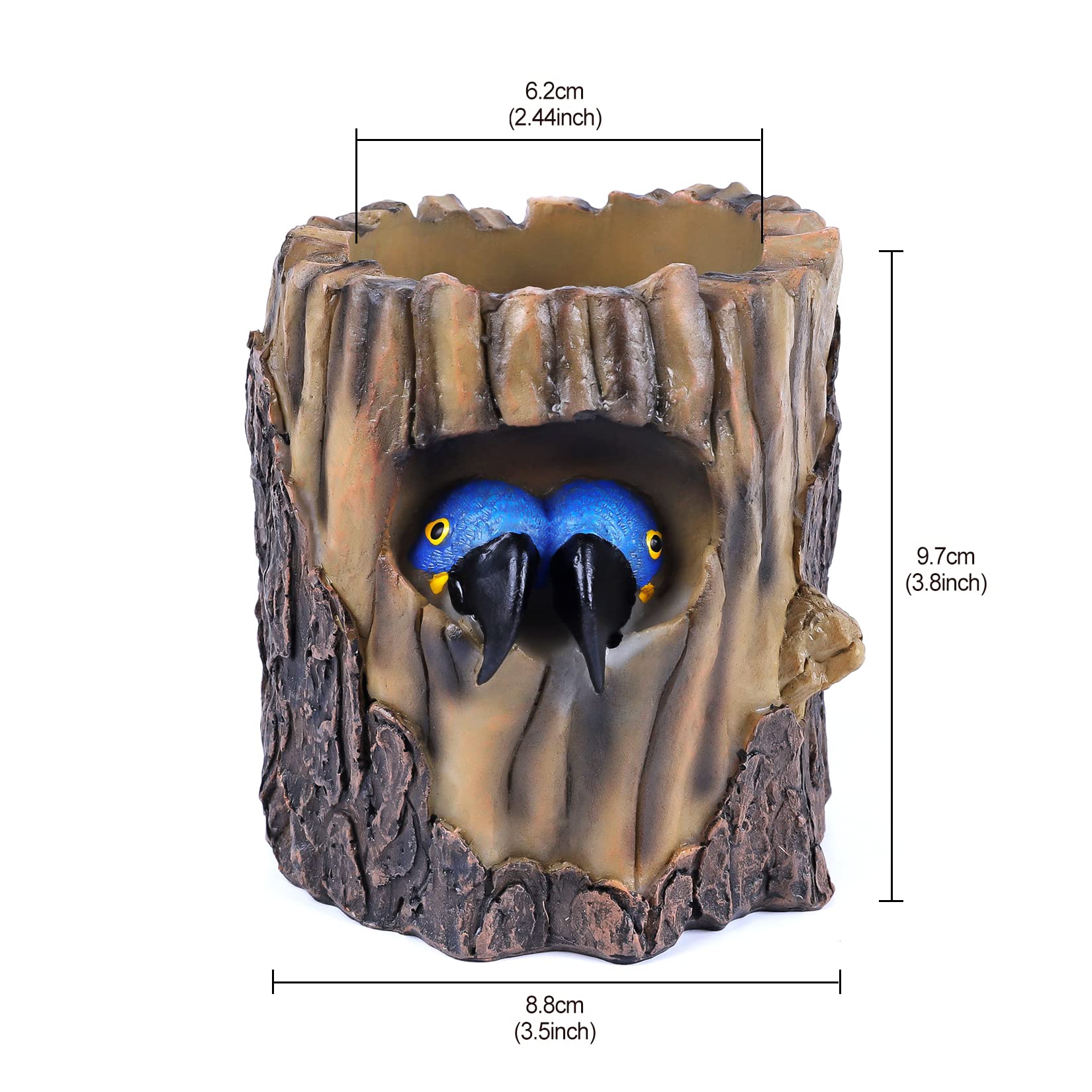 Snapklik.com : PPCLION Cute Hyacinth Macaw Pen Holder For Desk ...