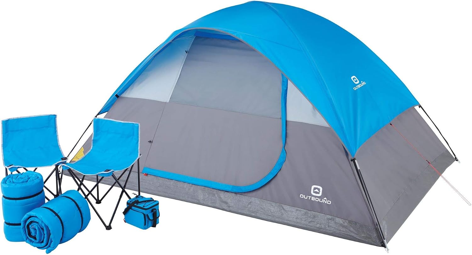 Amazon.com: Outbound 6-Piece 5-Person Dome Tent Combo Set with 2 ...