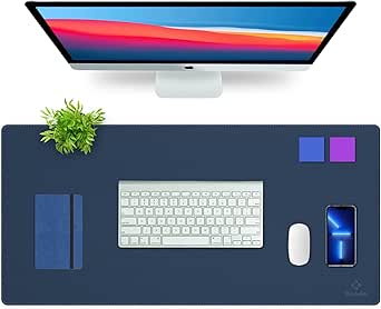 K KNODEL Sewing Leather Desk Mat, Large Mouse and Keyboard Pad ...