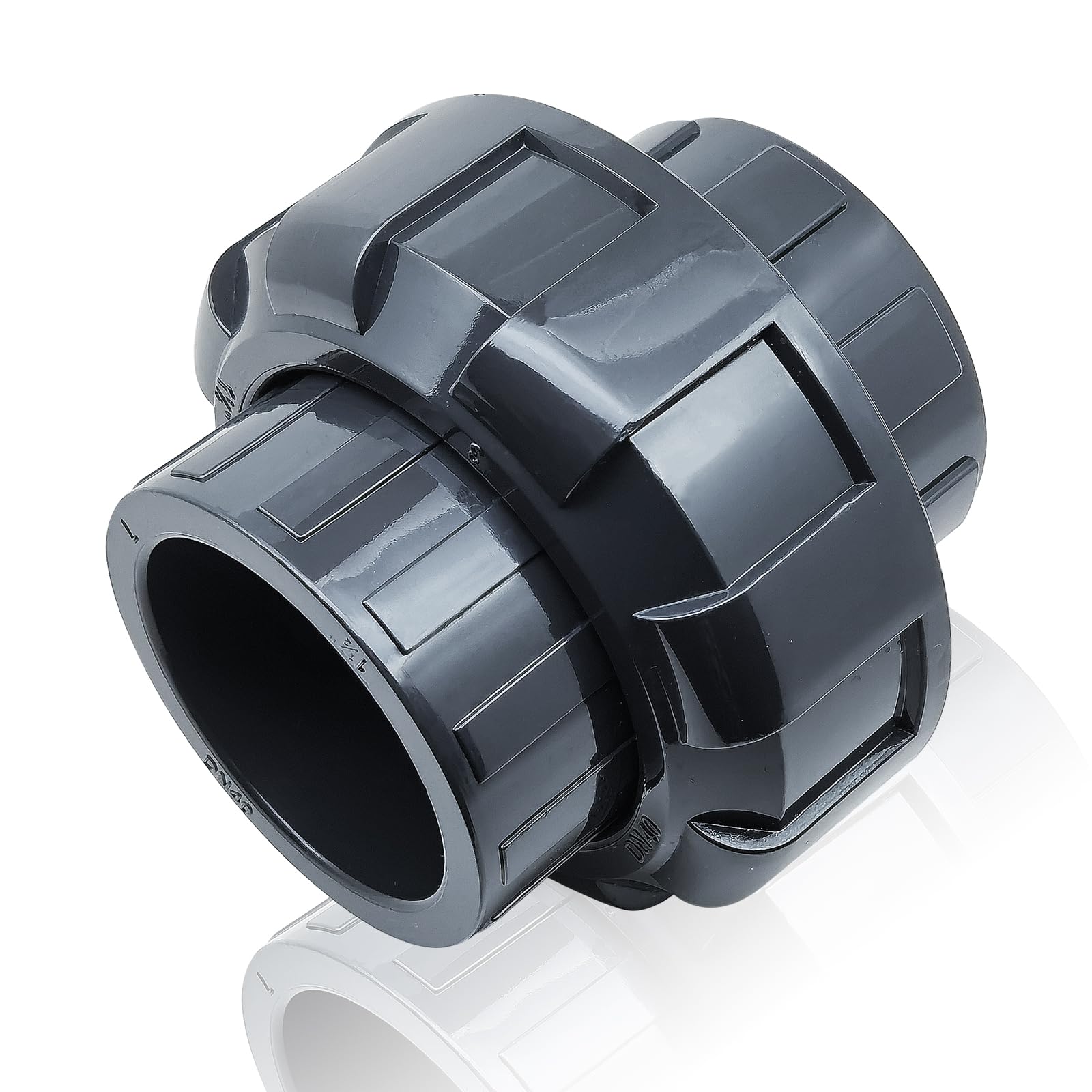 Snapklik.com : PVC Union Pipe Fittings, 1Pc 4inch Slip Union Coupling ...
