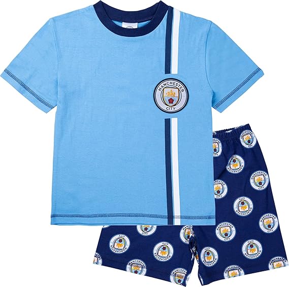 Manchester City F.C. Boys Pyjamas, Cotton Man City Pjs, Official ...