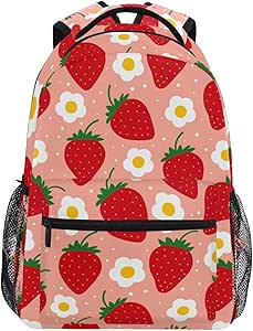 Amazon.com | WIHUKUY Cute Strawberry Kids Backpacks for Girls Boys ...