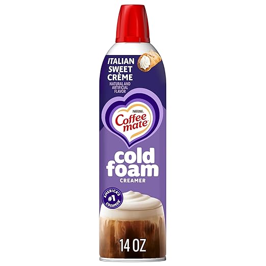 Amazon.com: Coffee mate Italian Sweet Crème Flavored Cold Foam Creamer ...