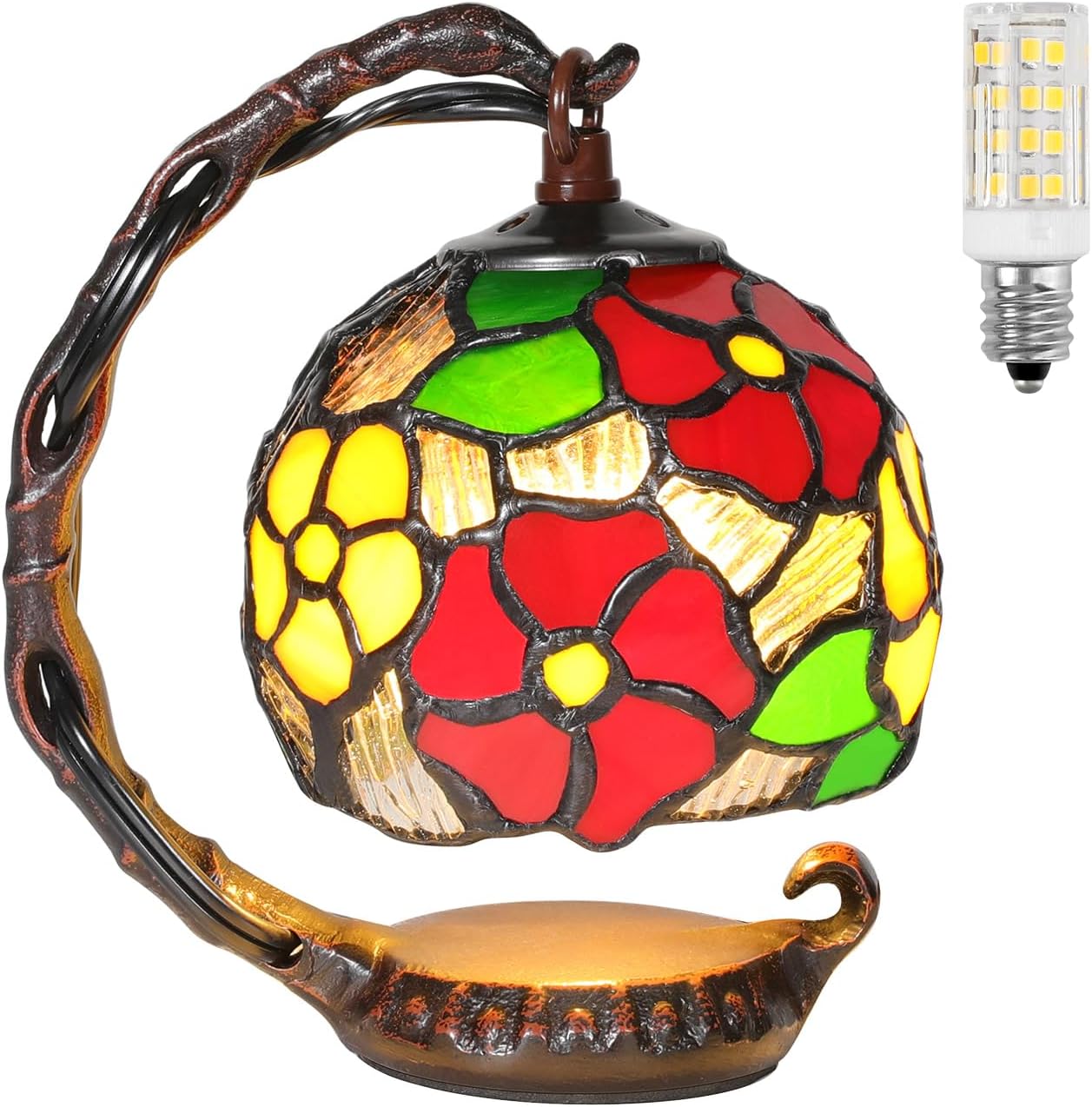 Stained Glass Plant Series Table Lamp