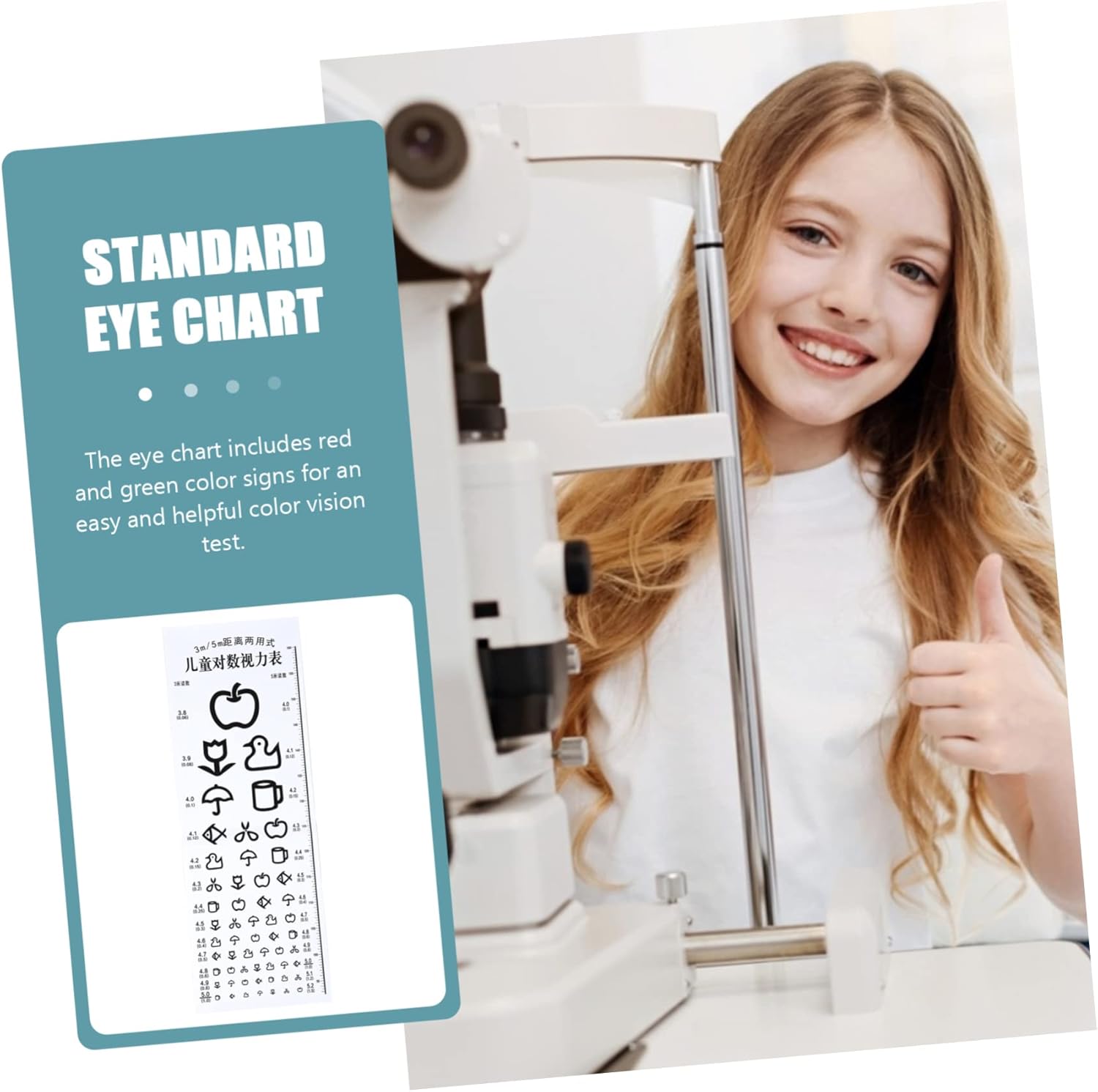 Eye Chart Children Vision Chart Vision Test Chart snellen Chart ...