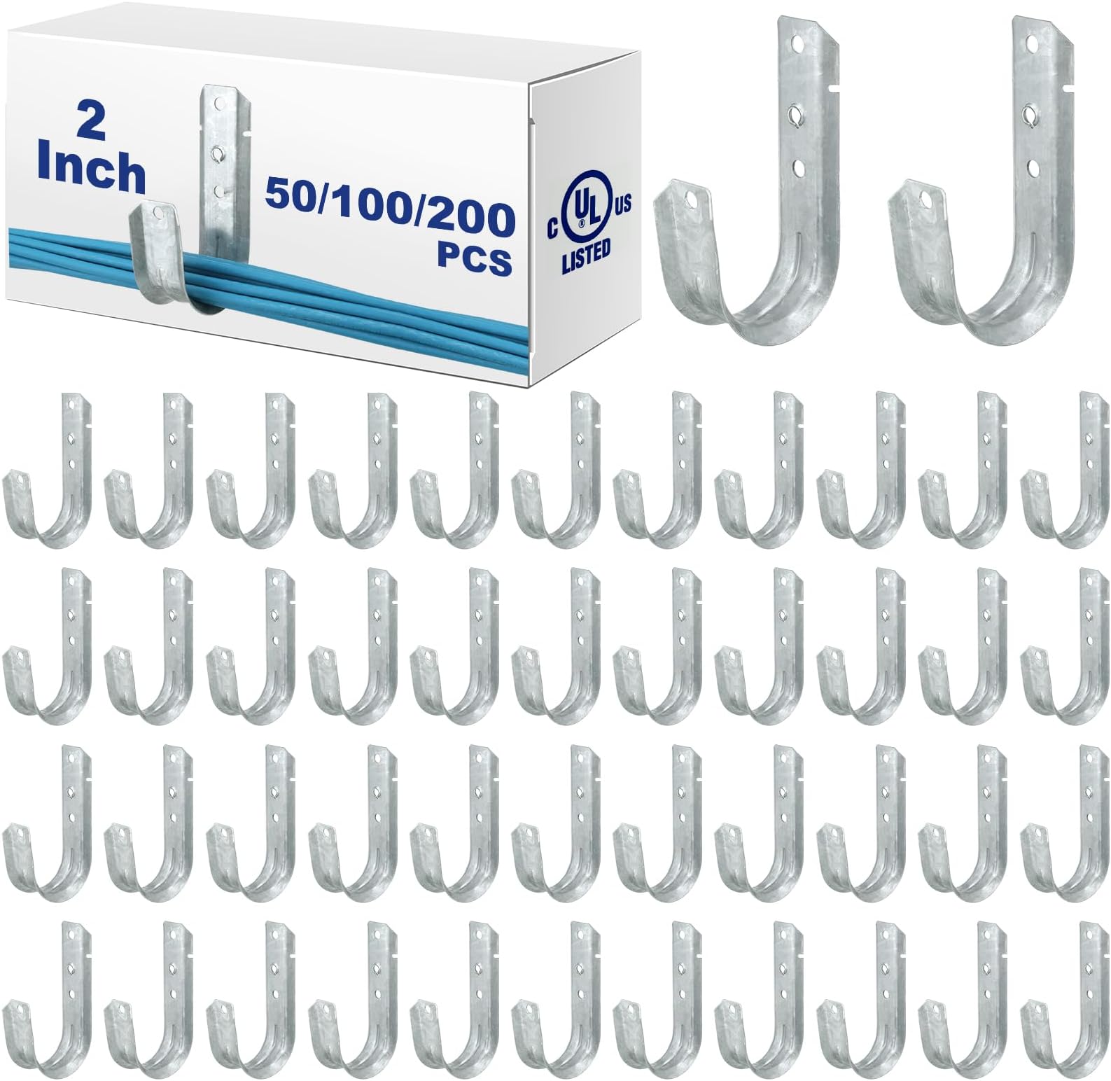 Gisafai Cable Support J Hook, Cable Hooks for Hanging, Heavy Duty Metal ...