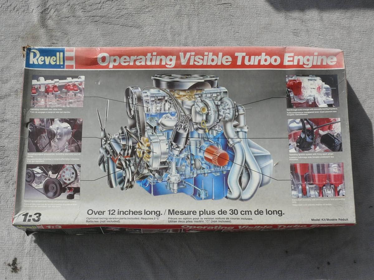 Amazon.co.jp: 未組立 Revell 1/3スケール ターボエンジン Operating Visible Turbo Engine ...