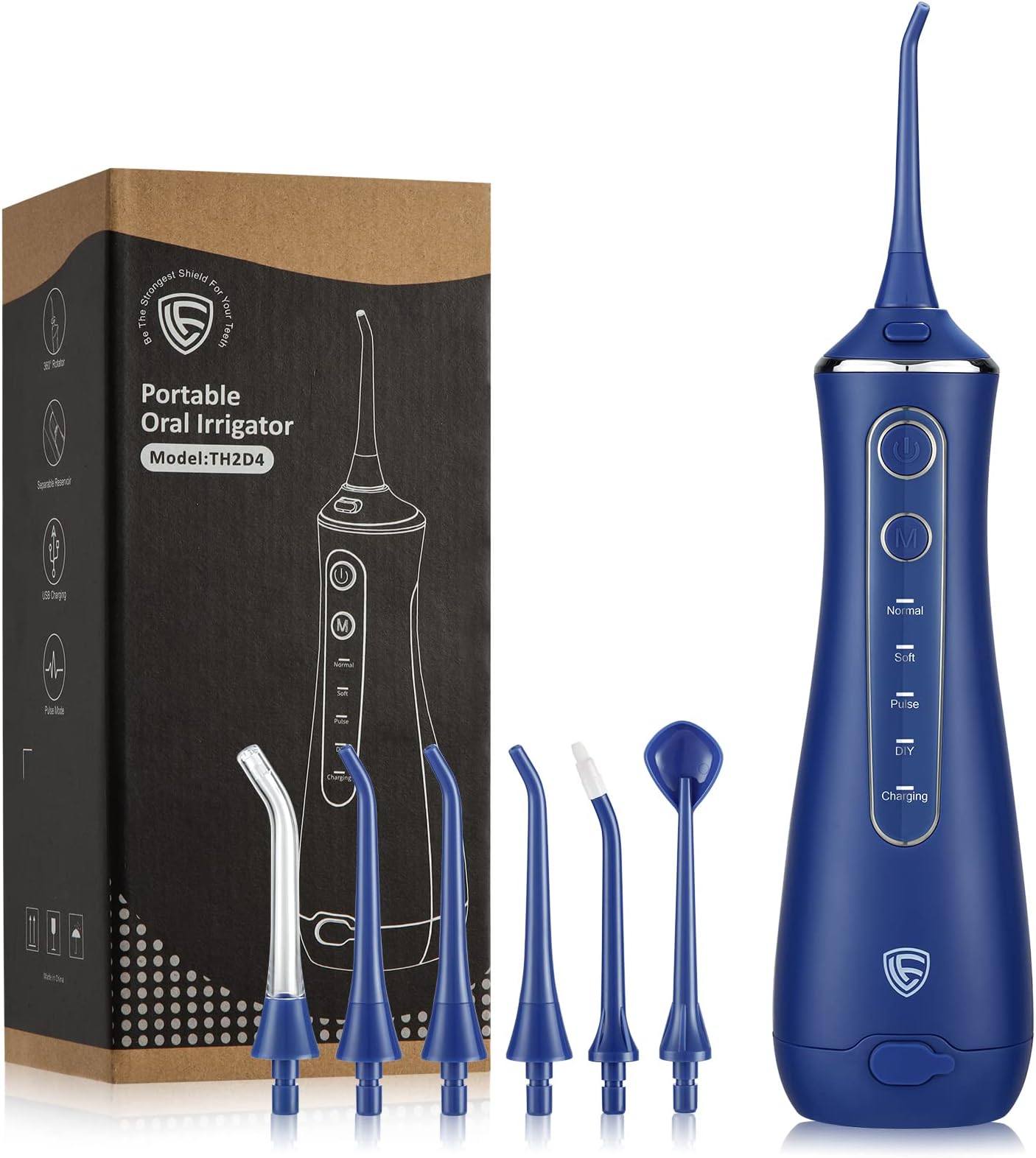 Amazon.com: LF Water Dental Flosser for Teeth with 6 Jet Tips, 4 Modes ...