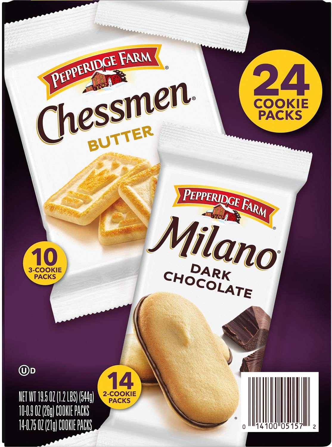 Amazon.com: Pepperidge Farm Chessmen Minis Butter Cookies, 8 Snack ...