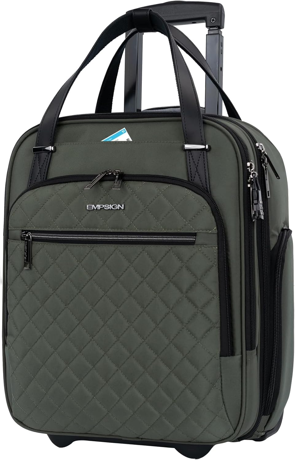 Amazon.com | EMPSIGN Underseat Carry On Wheeled - 16" Carry on Bag with ...