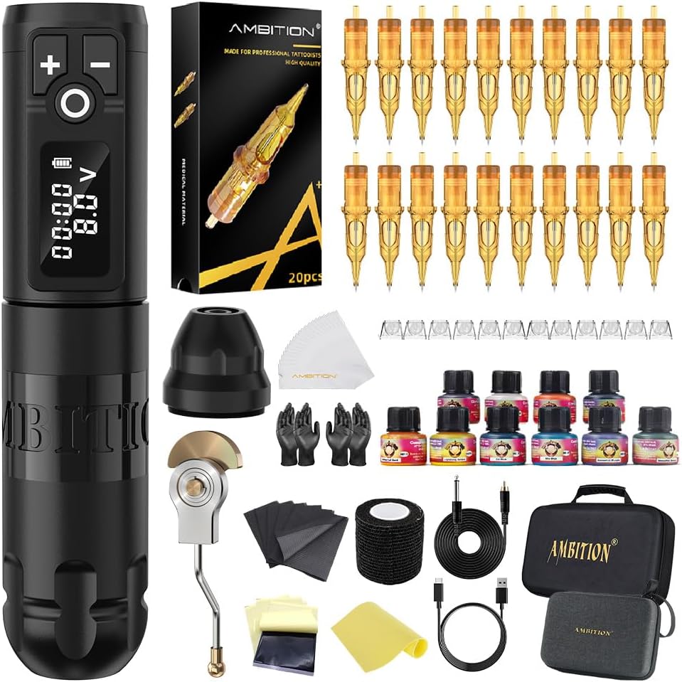 Amazon.com: Ambition Soldier Max Tattoo Machine Rotary 2400mAh ...
