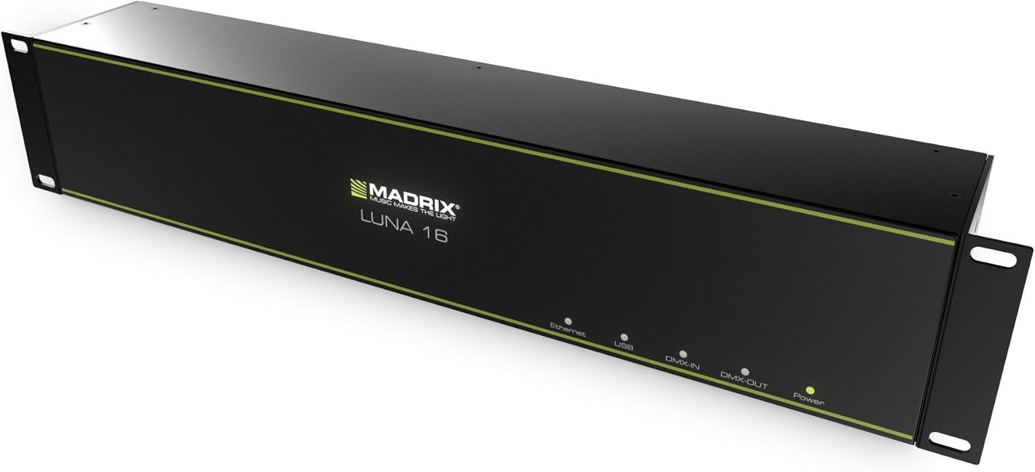 Amazon.com: MADRIX LUNA 16 DMX Ports Rackmount Art-Net node to DMX512 ...