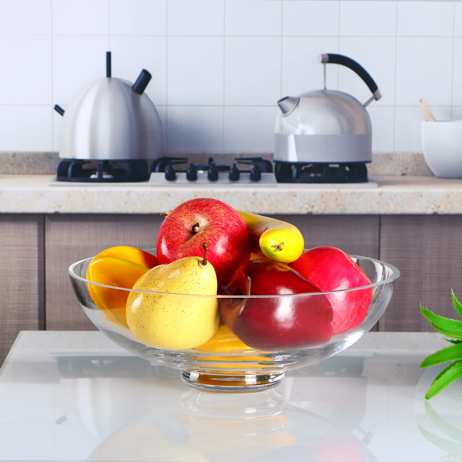 Snapklik.com : Glass Bowl Centerpiece, Decorative Terrarium, Fruit Bowl ...