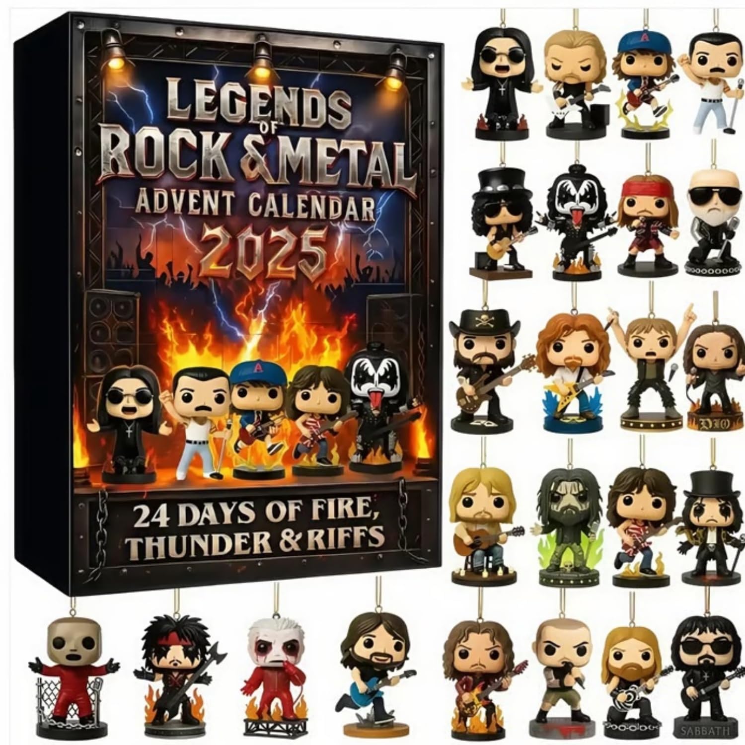Heavy Metal Calendar 2025 Advent Calendar 2025 Countdown Calendar ...
