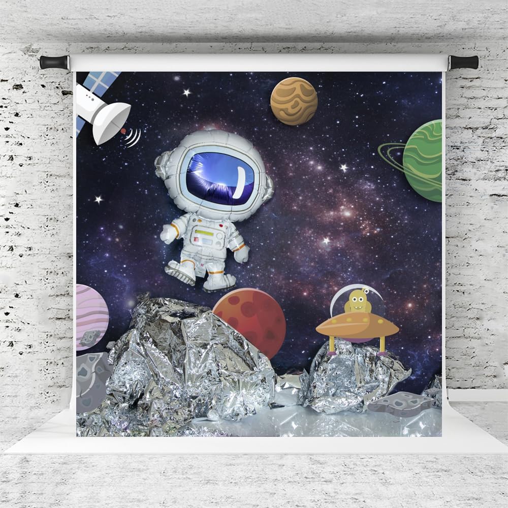 Amazon.com : Kate 8x8ft Outer Space Backdrop for Birthday Party ...