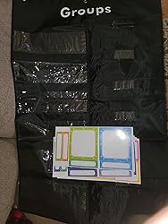 Amazon.com: REGELETO Small Group Management Pocket Chart with 96 Cards Classroom Jobs Chart ...