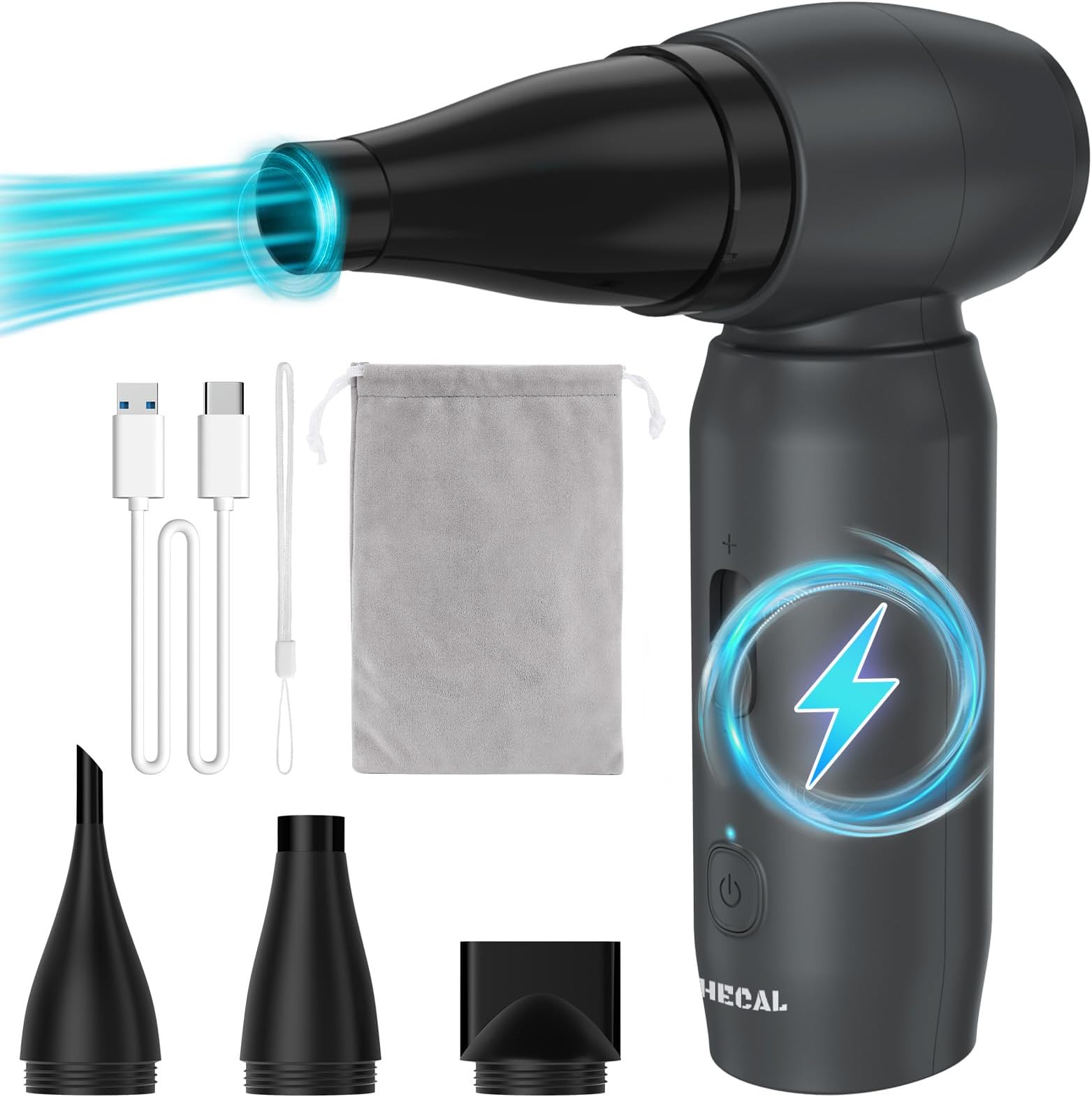 Amazon.com: Compressed Air Duster, WTLI Electric Air Duster 130000RPM ...