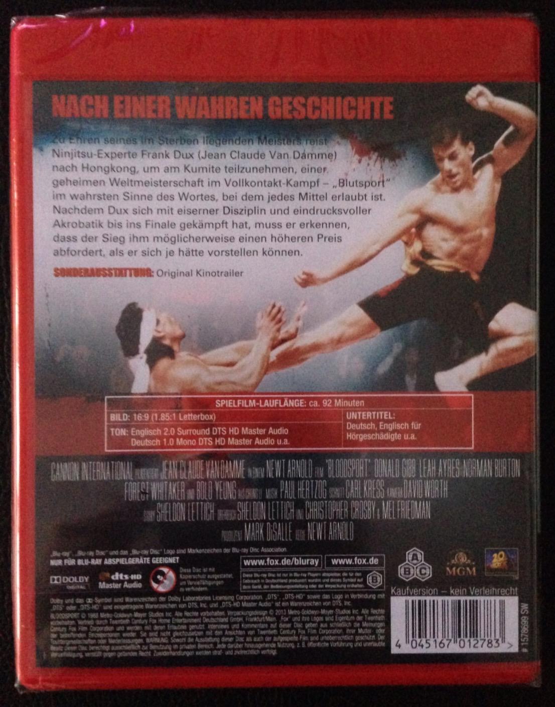 Bloodsport [VHS] : Jean-Claude Van Damme, Leah Ayres, Forest Whitaker ...