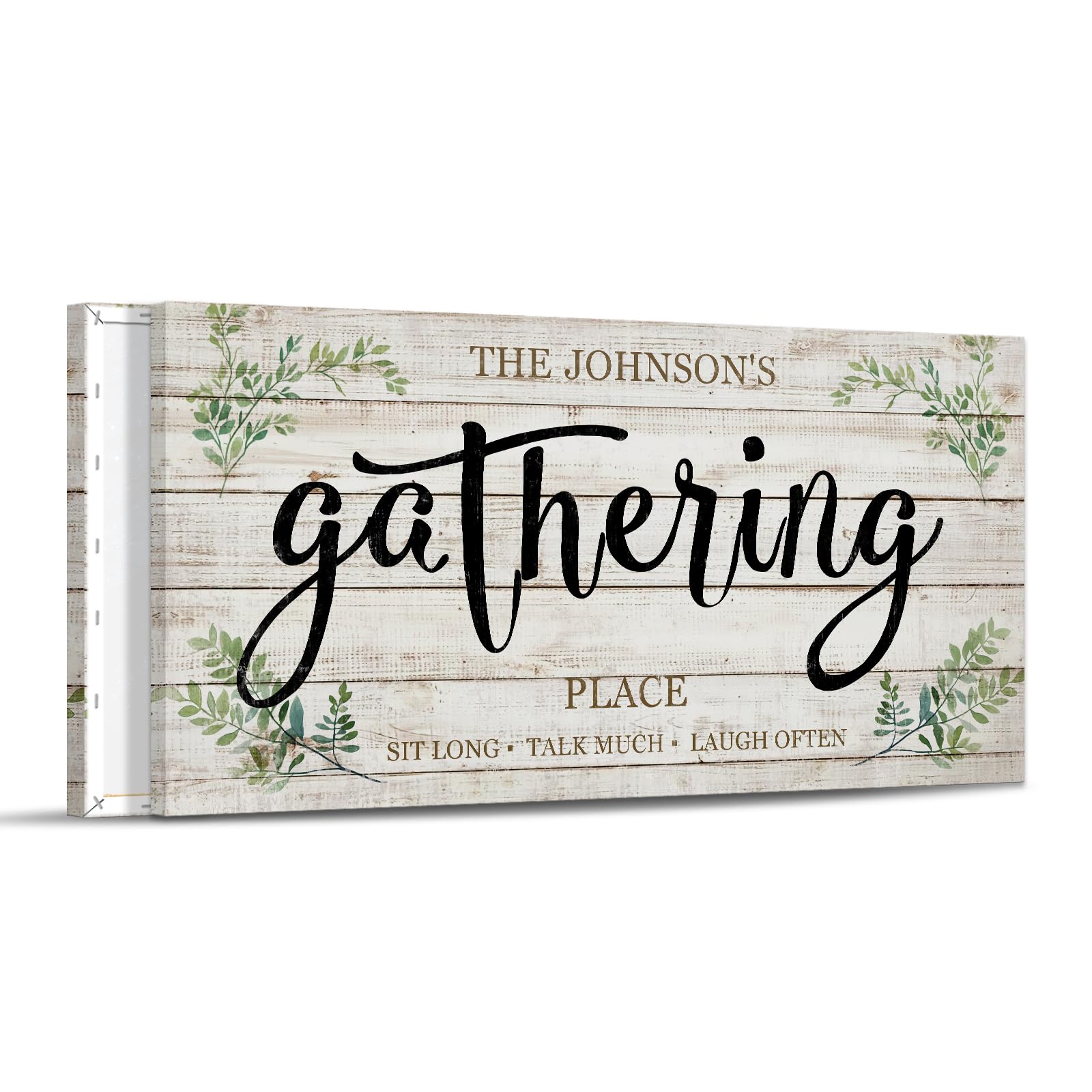 Amazon.com: VELORIANTRA Personalized Gathering Place Sign Wall Art ...