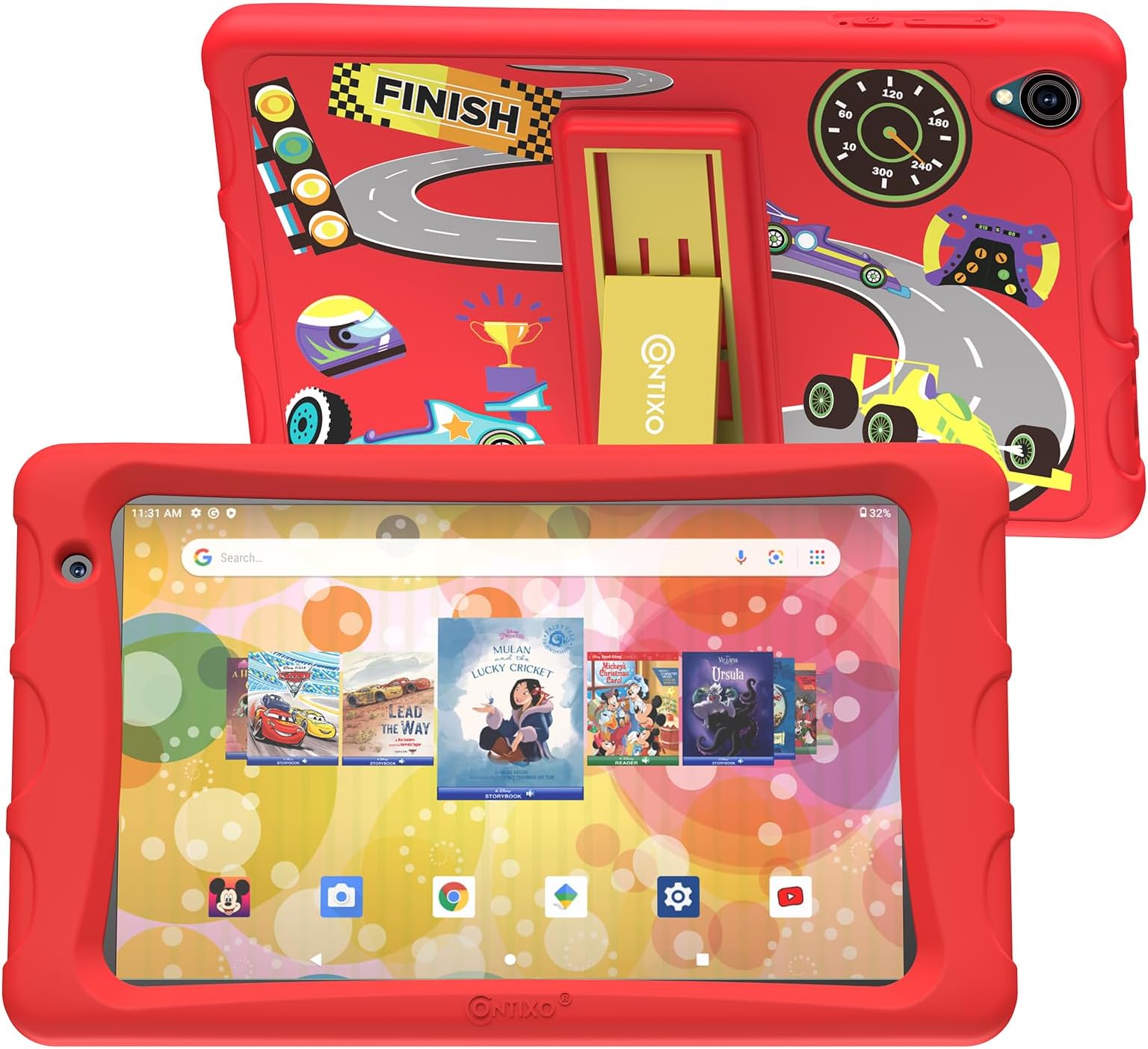 Amazon.com: Contixo 7 inch Kids Tablet Bundle - Ages 3-7, Android ...