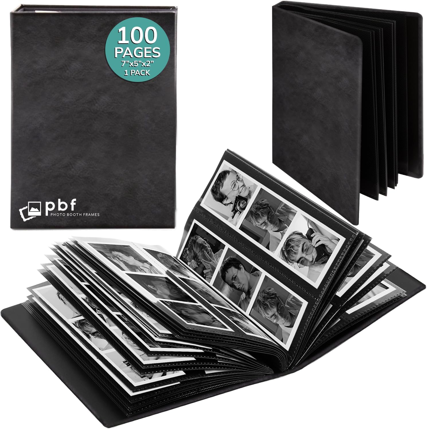 Amazon.com: pbf Photo Booth Album | 2x6 Photo Album w/Picture Sleeves ...