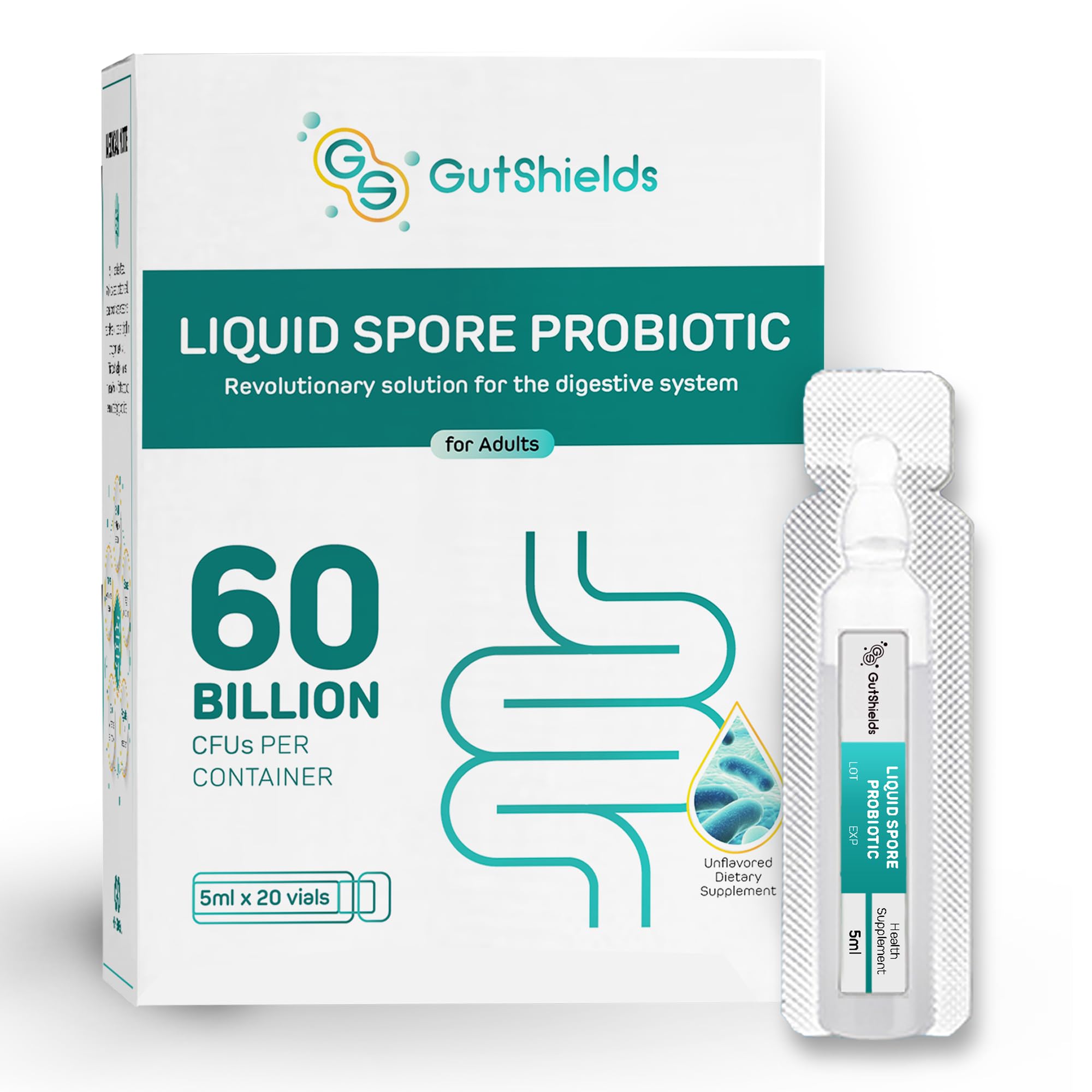 Amazon.com: GUT SHIELDS Liquid Spore Probiotic for Adult, Women & Men ...