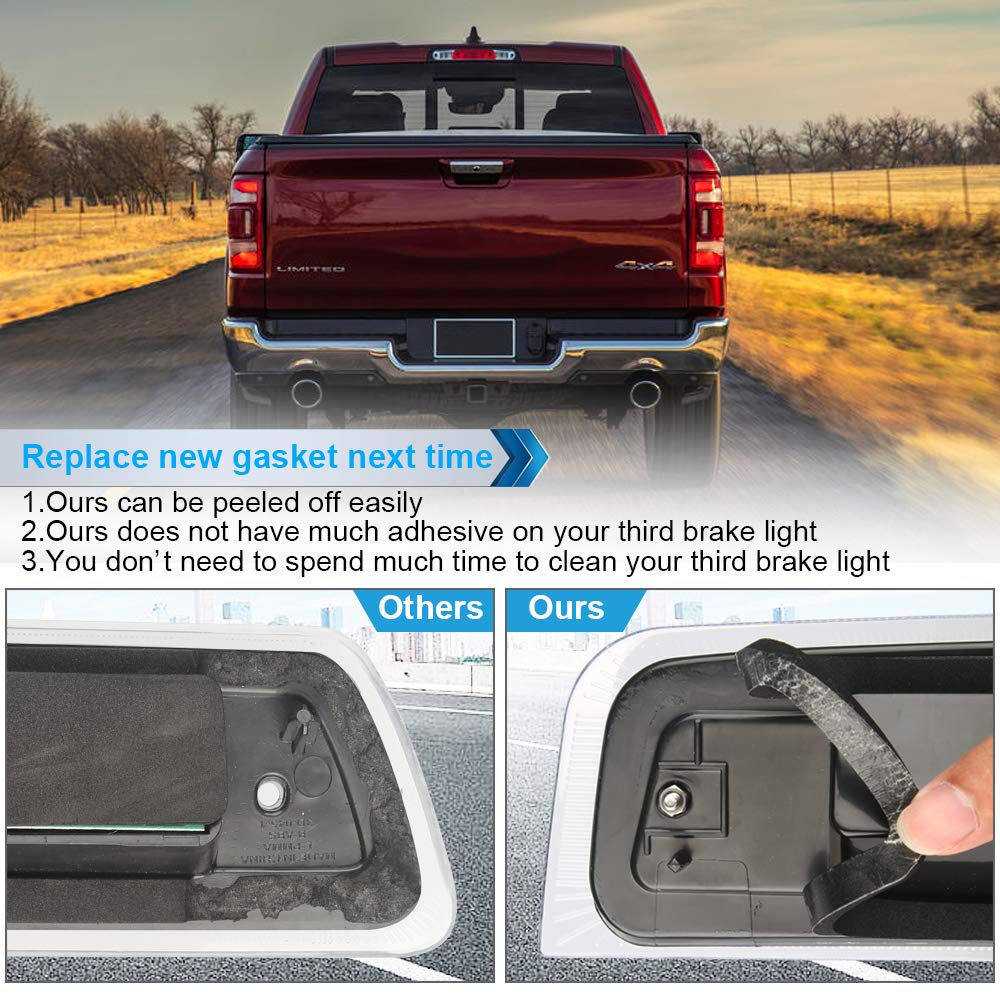 Snapklik.com : MbuyDIY 3rd Third Brake Light Gasket Seal Compatible