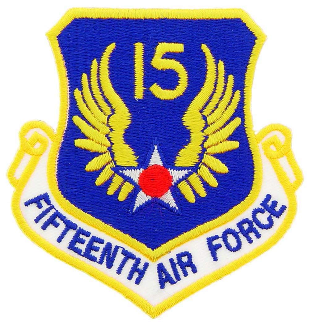 Amazon.com: 15th United States Air Force USAF Shield Embroidered Patch ...