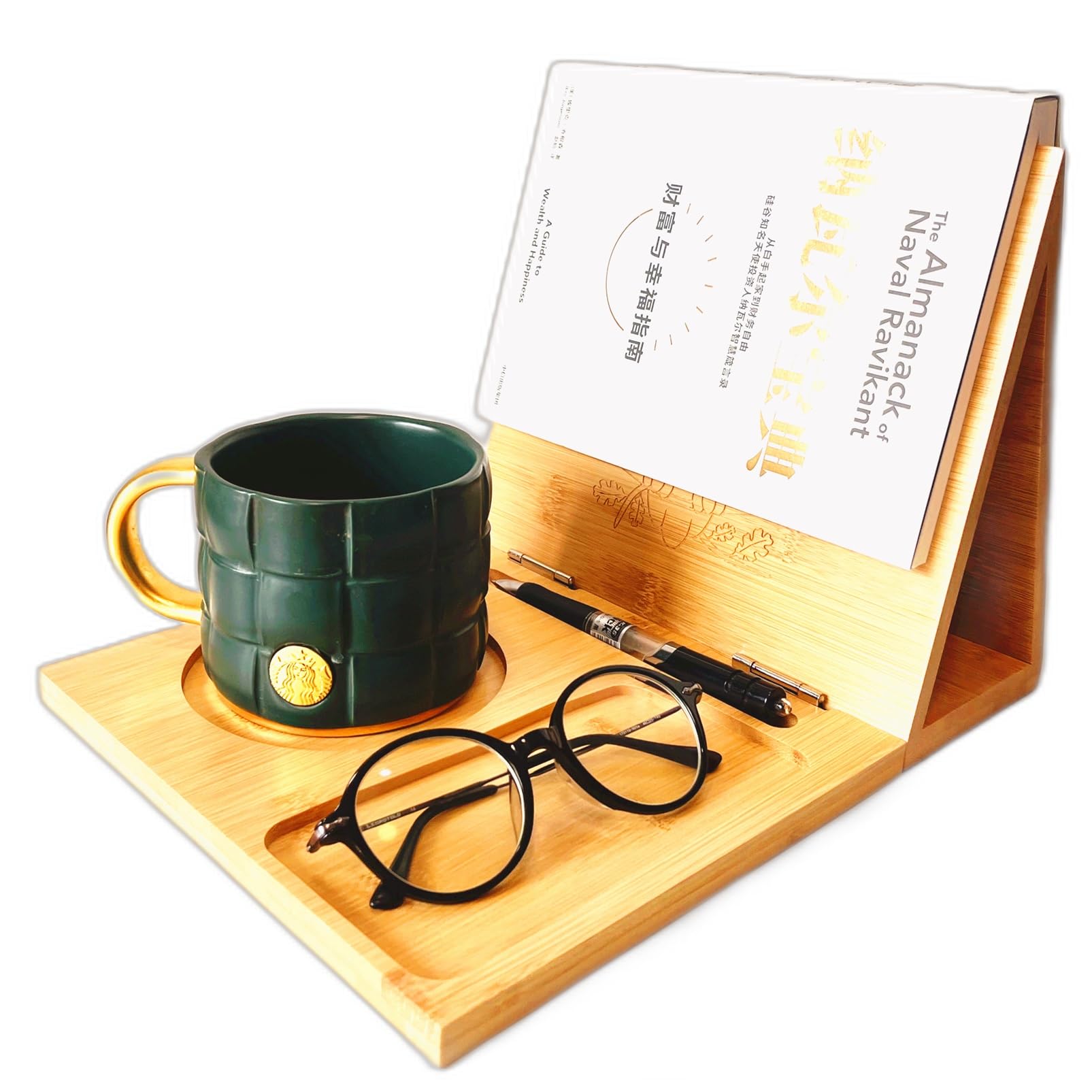 Amazon.com : REENFAYA Book Nook Reading Valet, Wooden Book Stand Holder ...