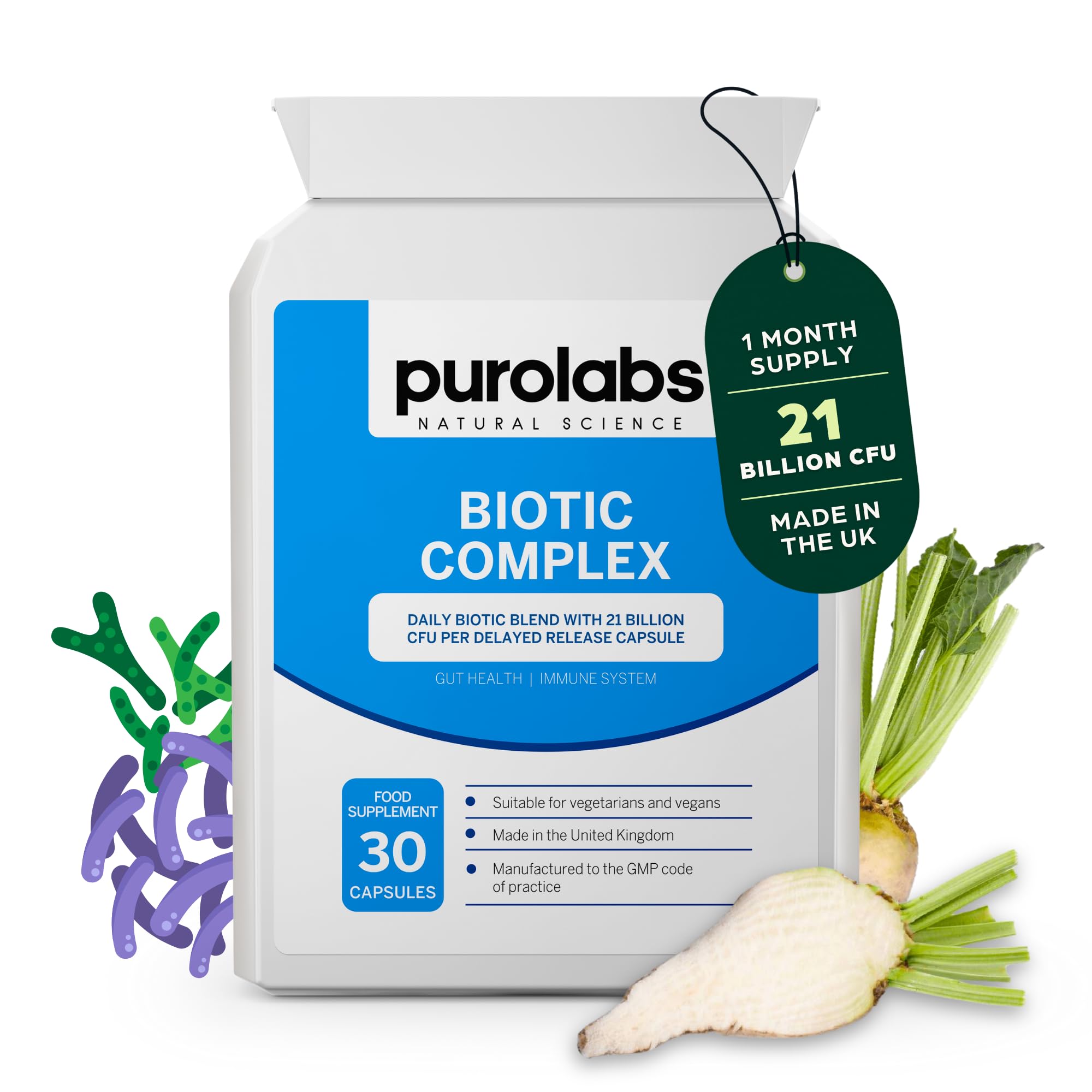 Probiotic Complex for Gut Health | High Strength Probiotic for Men and ...