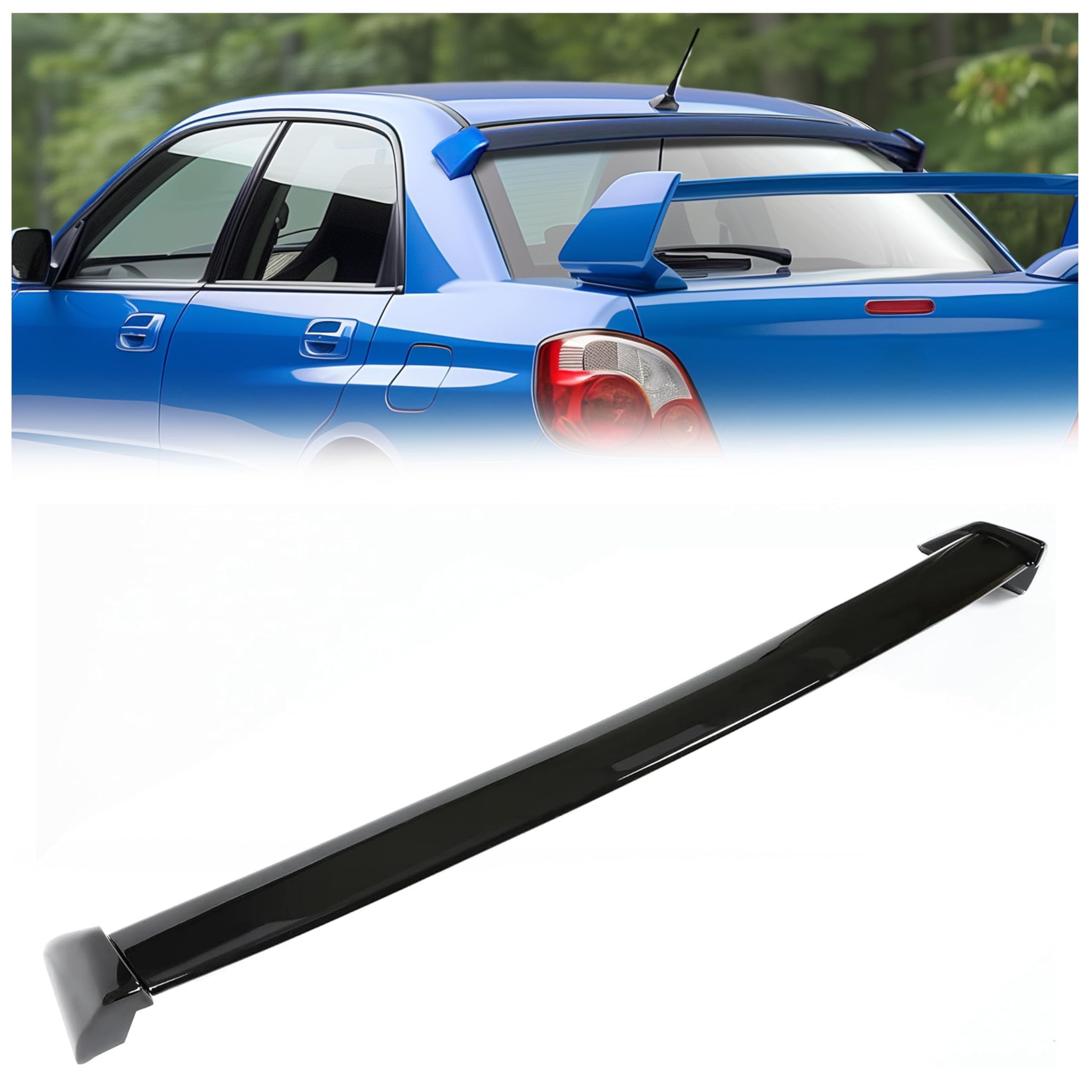 Amazon.com: KUAFU Rear Roof Spoiler Compatible with 2002-2007 Subaru ...