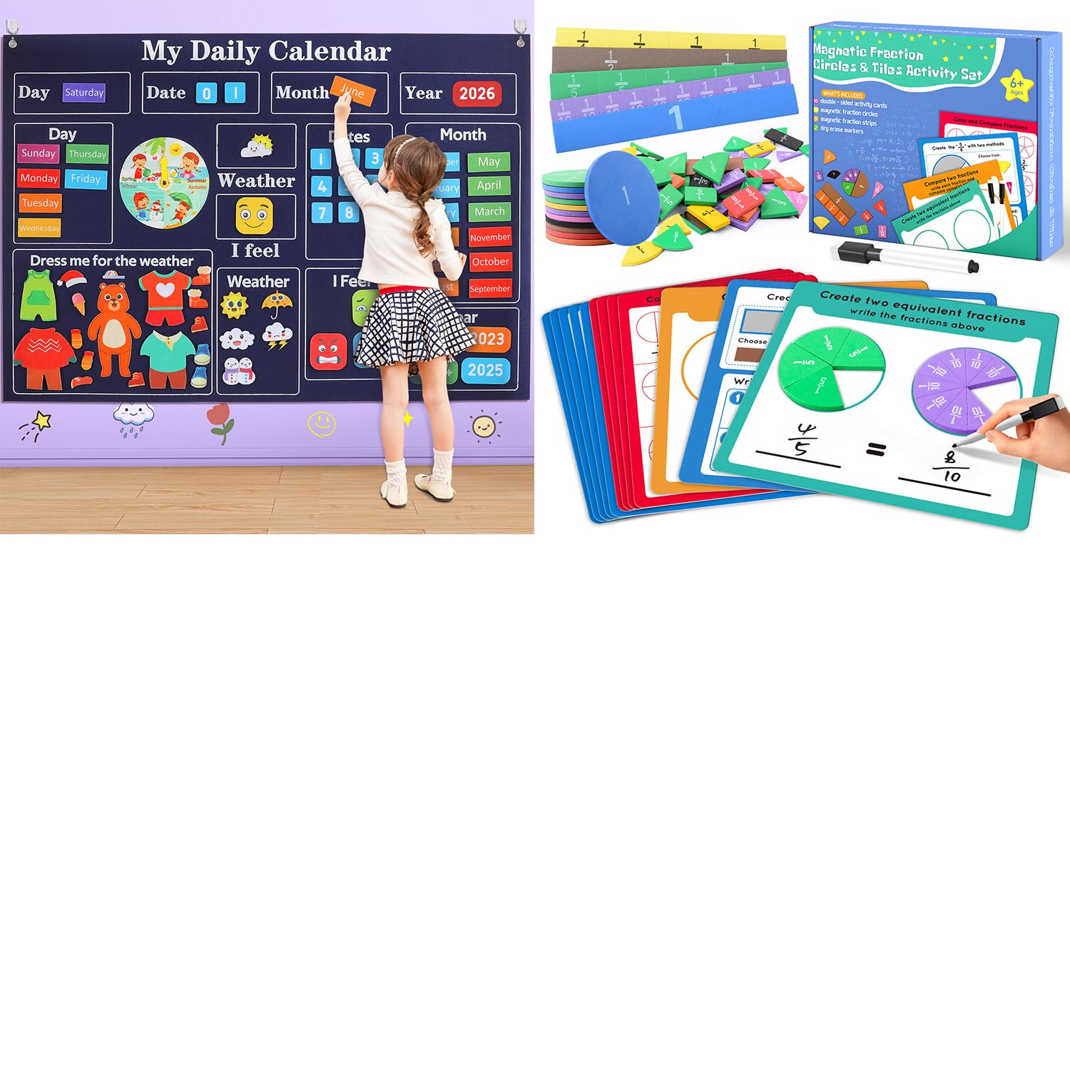 Amazon.com: My First Daily Calendar-Preschool Classroom Must Haves ...