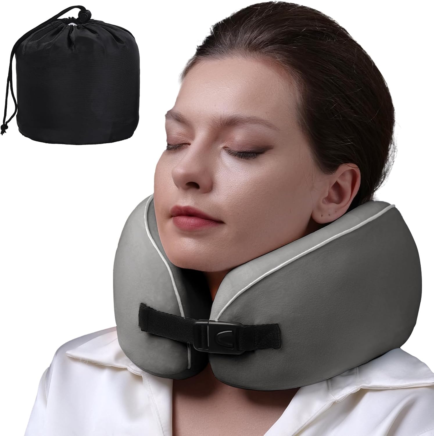 Amazon.com: Quatish Neck Travel Pillow Airplane 100% Pure Memory Form ...