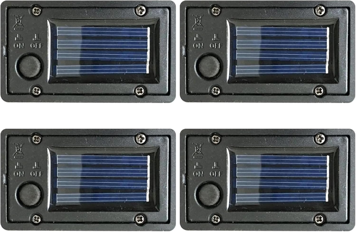 Amazon.com: 4Pcs Solar Batteries for Outdoor Lights, Plastic Solar ...