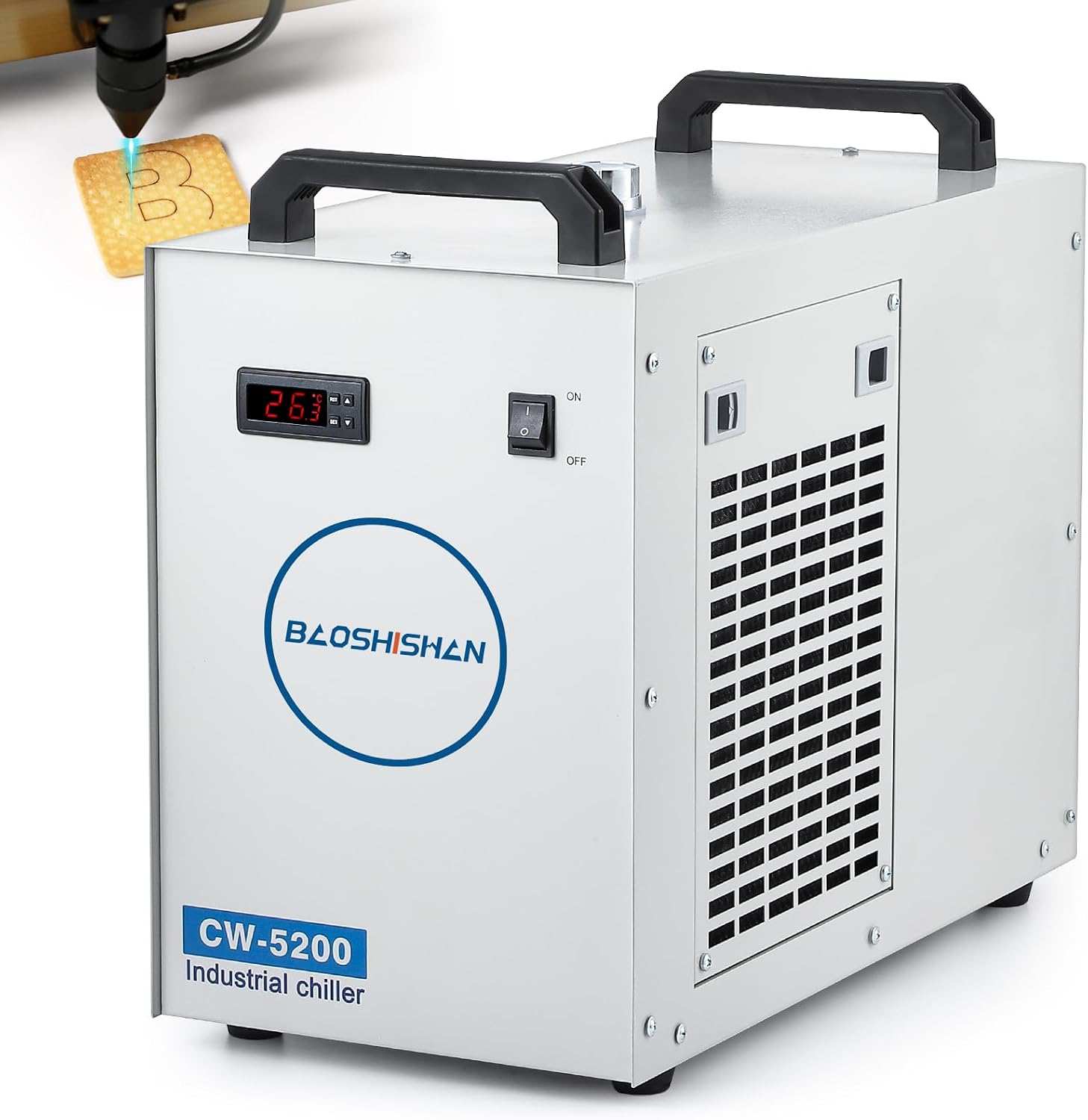 Amazon.com: BAOSHISHAN Industrial Water Chiller, CW-5200DG Industrial ...