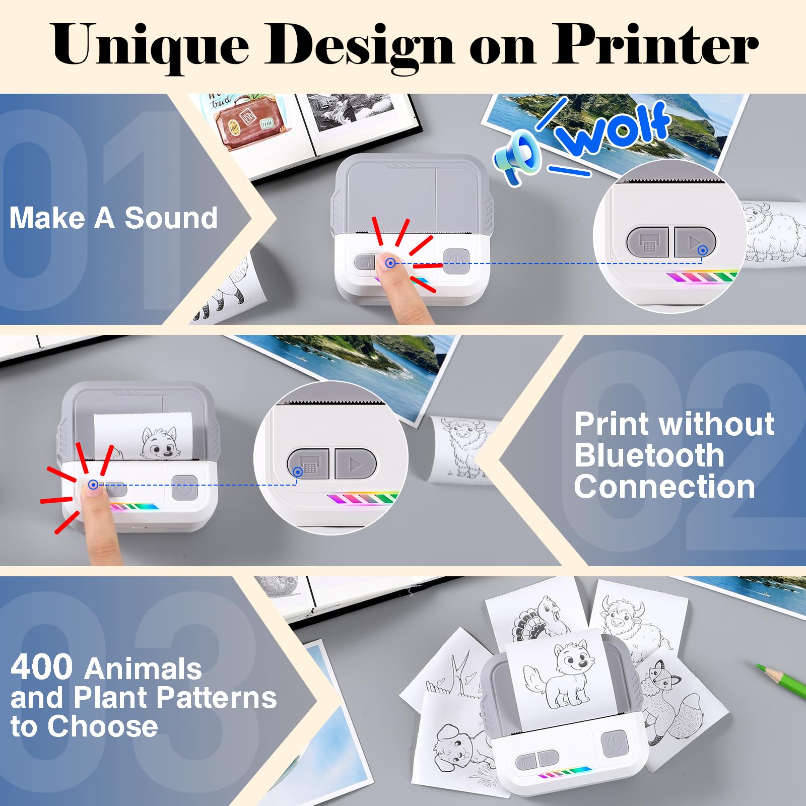 Snapklik.com : Print Pods Mini Printer, X100 Inkless Sticker Maker